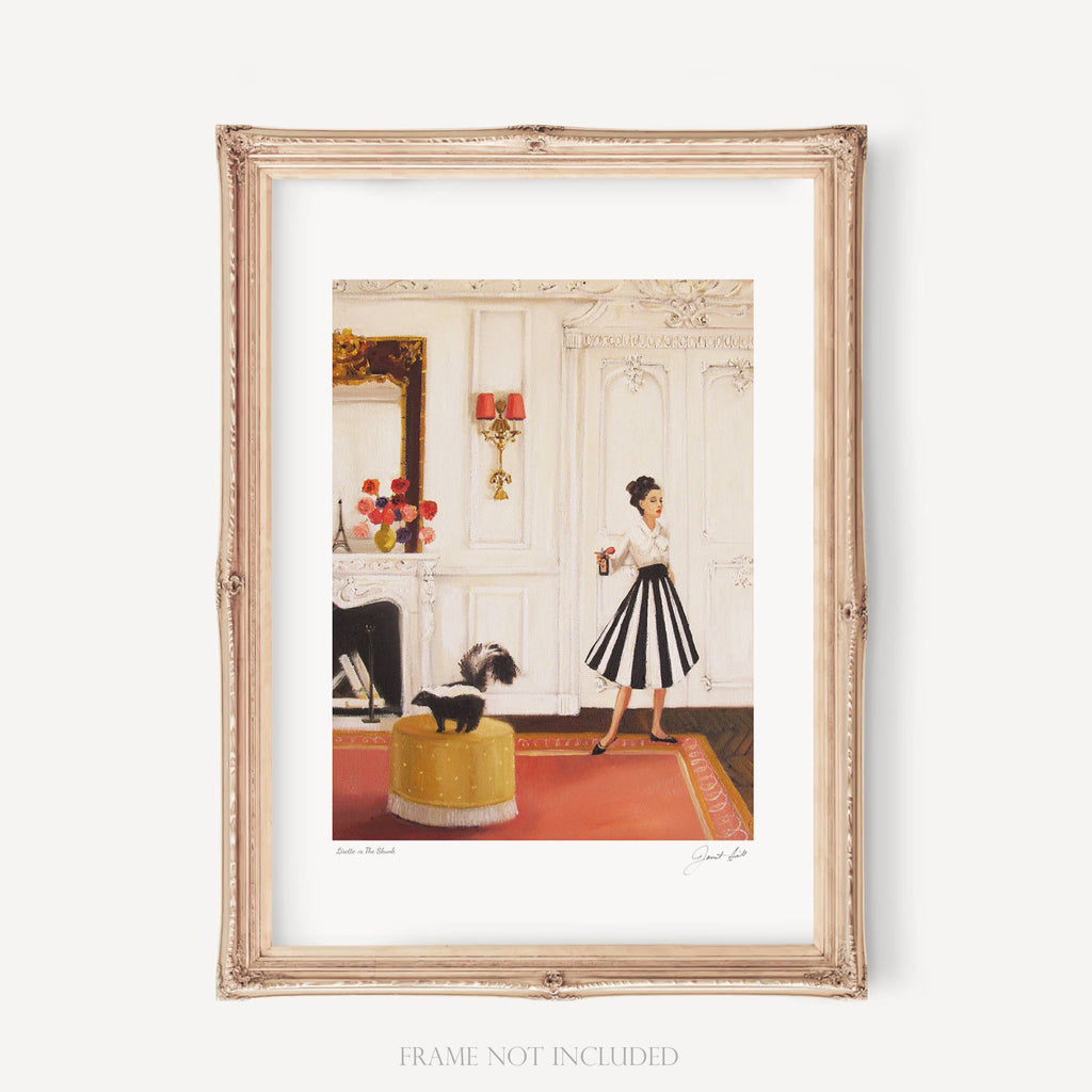 Janet Hill Studio - Lisette vs The Skunk Art Print Medium
