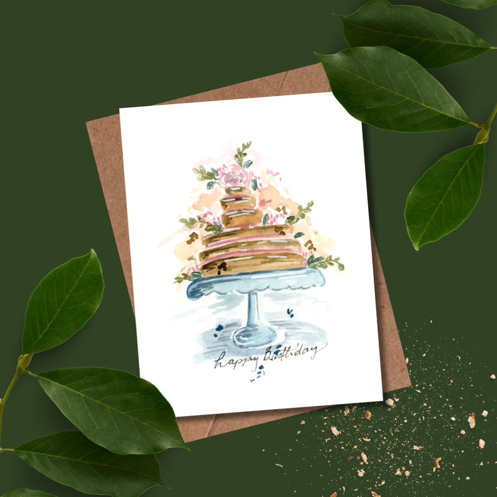 Birthday Cake Greeting Card